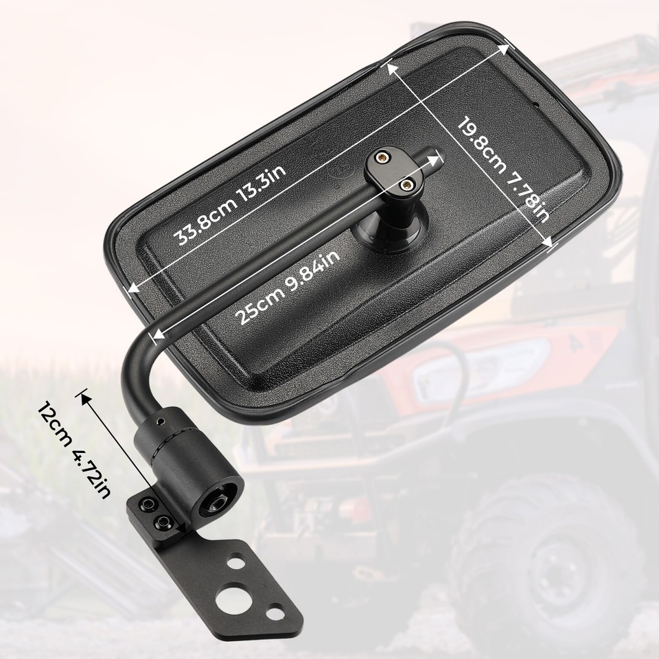 2PCS Tractor Rear View Side Mirrors w/Cab For KUBOTA RTV X1100C | eBay