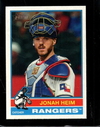 2025 Topps Heritage #436 Jonah Heim NMMT SP Rangers | eBay