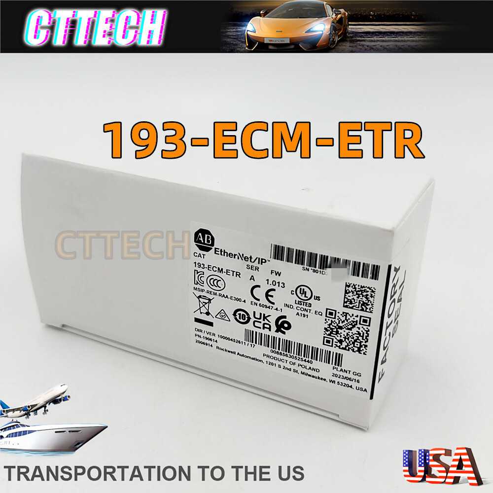 NEW 193-ECM-ETR Allen-Bradley E300 EtherNet/IP Communication Module ...