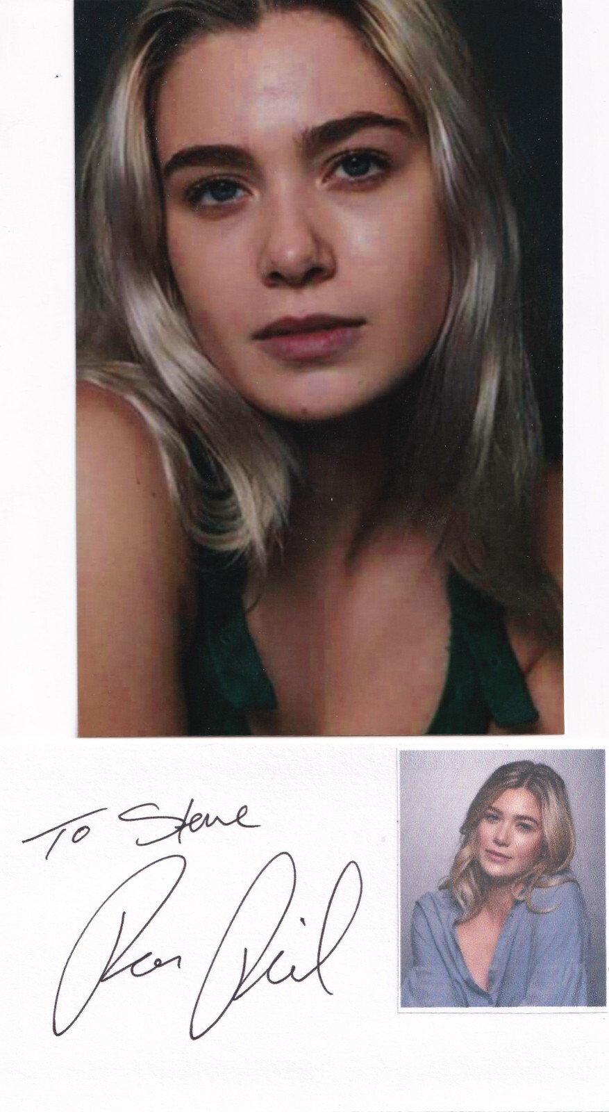 Super RARE Rose Reid Signed Autographed 3x5 Index Card Photo Actress | eBay