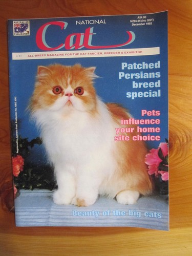 MAGAZINE NATIONAL CAT DECEMBER 1992 ALL-BREED CAT MAGAZINE GREAT ...