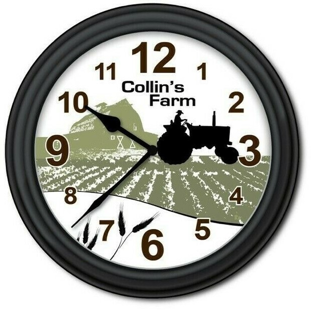 Personalized Farm Tractor WALL CLOCK - Country Kids Home Decor - GREAT ...
