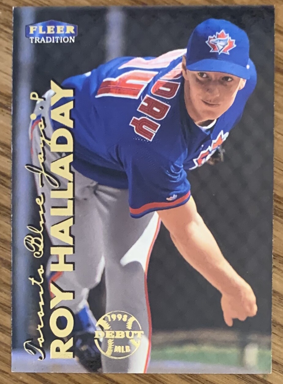 ROY HALLADAY, 1999 FLEER TRADITION ROOKIE CARD, HALL OF FAMER ! AWESOME ...