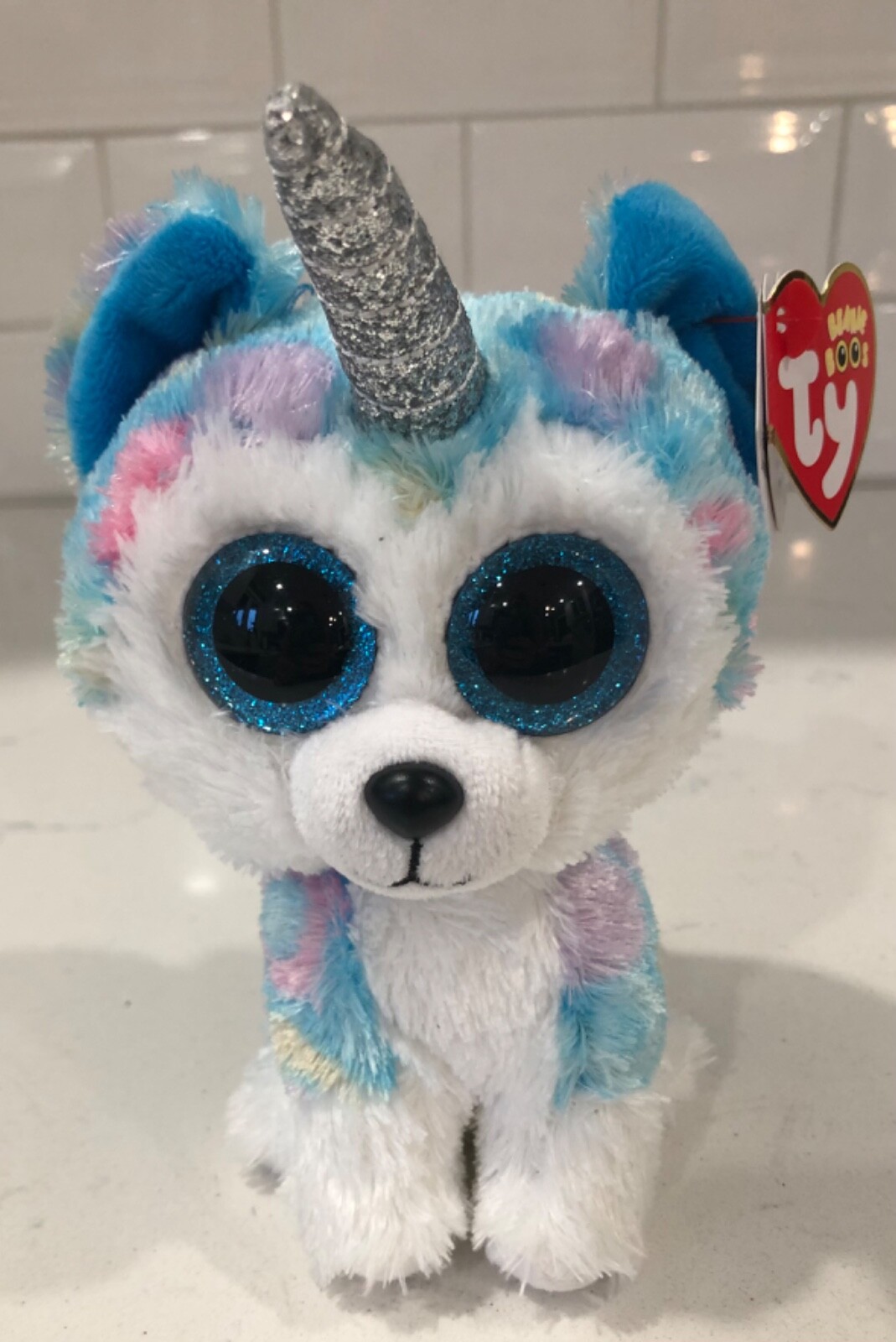 TY Beanie Boos Helena the Unihusky Dog 6” with Glitter Eyes NWT Mint | eBay