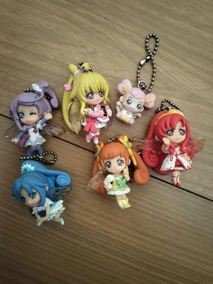 DokiDoki Precure Keychain Figure Set Heart Diamond Rosetta Sword Ace ...