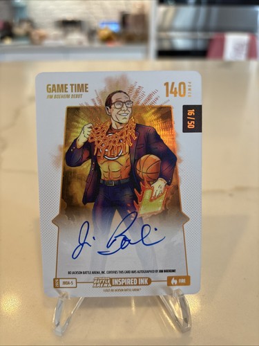2026 Bo Jackson Battle Arena Game Time Jim Boeheim ICE On Card Auto /50 ...