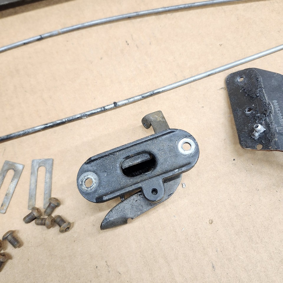 1982 C3 Corvette Rear Hatch Handle Cable Glass Hinge Mount Brackets ...