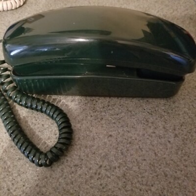 Vintage Conair Slimline Hunter Green Landline Phone - READ BELOW | eBay