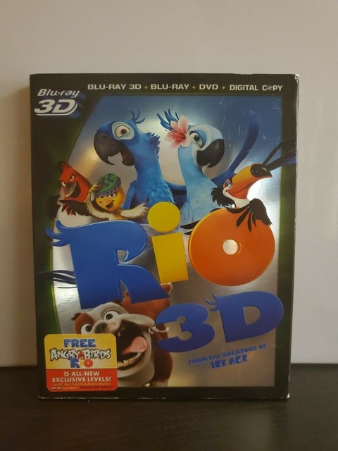Rio 3D (Blu-ray/DVD, 2011, 4-Disc Set, Includes Slip Cover 3D) | eBay