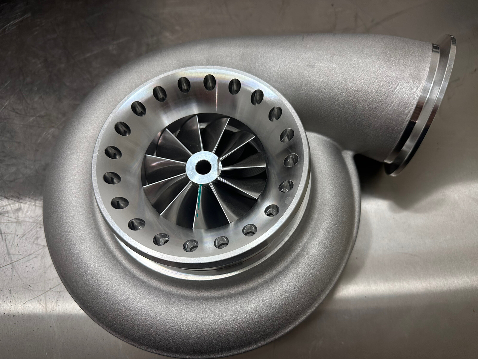 USP S400 S480 Race Compressor Housing Cover & Wheel For Borg Warner ...