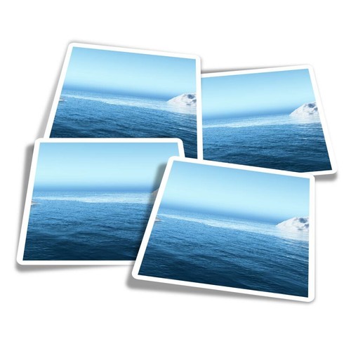 4x Square Stickers 10 cm - Iceberg at Sea Arctic Nature #3693 | eBay