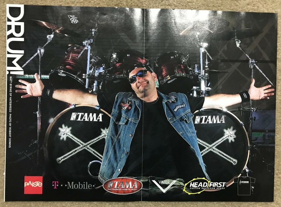 HATEBREED - 2 SIDED DRUM MAGAZINE POSTER - 2006 | eBay