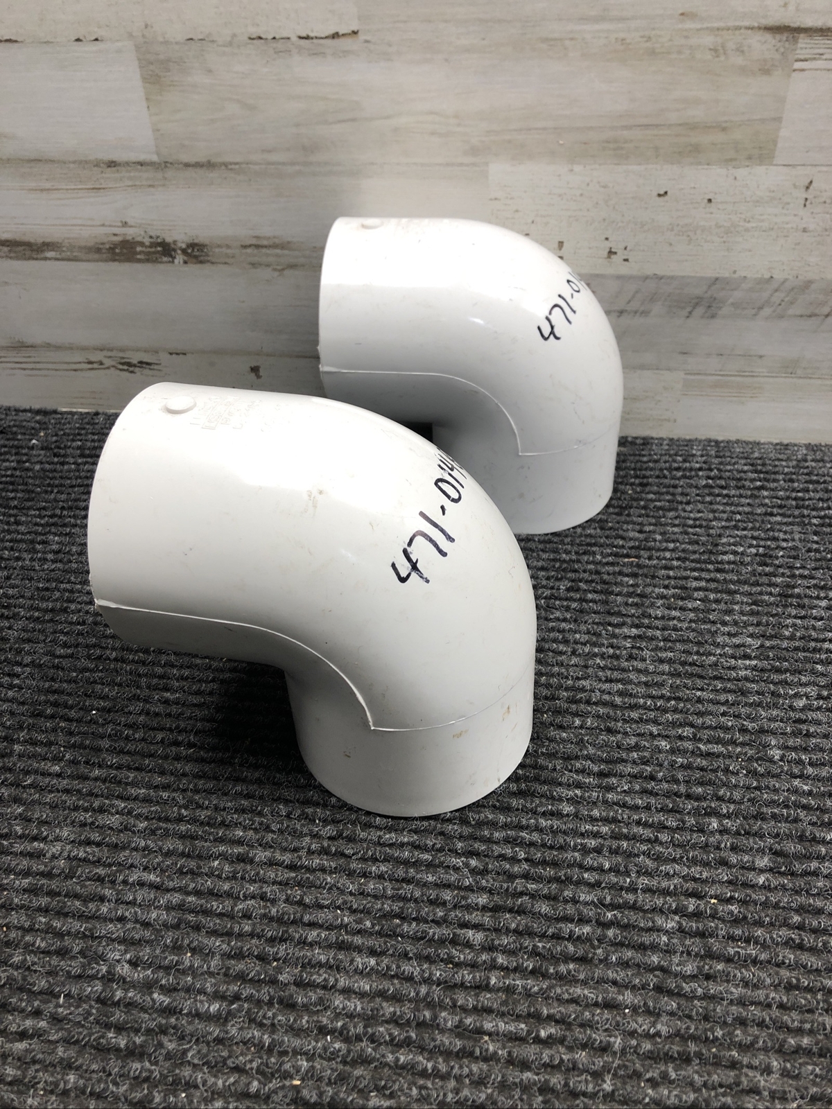 NOS Lot of 2 Nibco 3 in. PVC-I 90 Degree Elbow Fittings, D-2466 SCH 40 ...