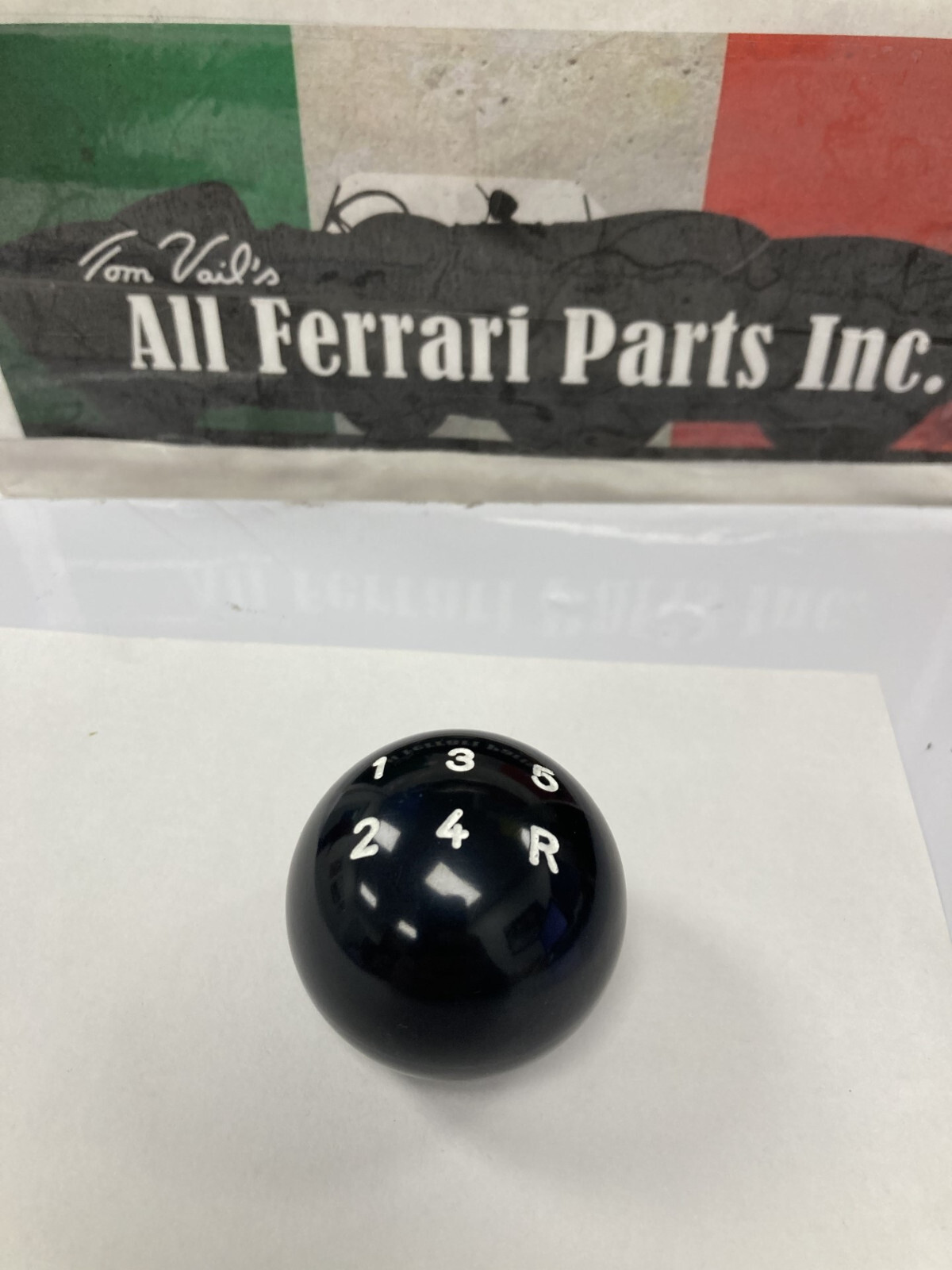 Ferrari part 100912 GEAR SHIFT KNOB BLACK W WHITE NUMBERS , 365GT, 365 ...