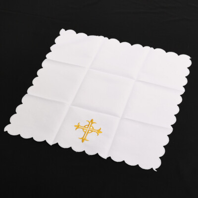 Church Liturgical Mass Corporal Square Cross Embroidery White Altar ...