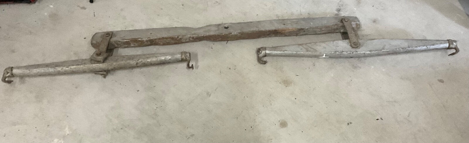 VINTAGE HORSE , OXEN , MULE DOUBLE YOKE WOOD IROM HARNESS DOUBLE TREE ...