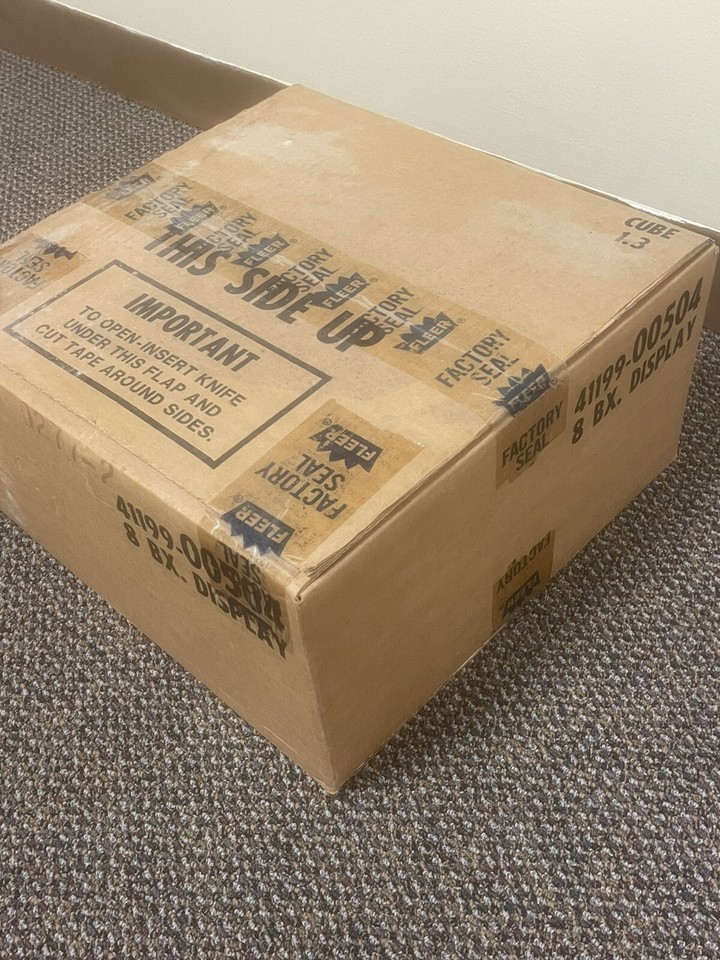1990 Fleer Basketball JUMBO Boxes with Display Sealed Rack Pack Case 8 Boxes | eBay
