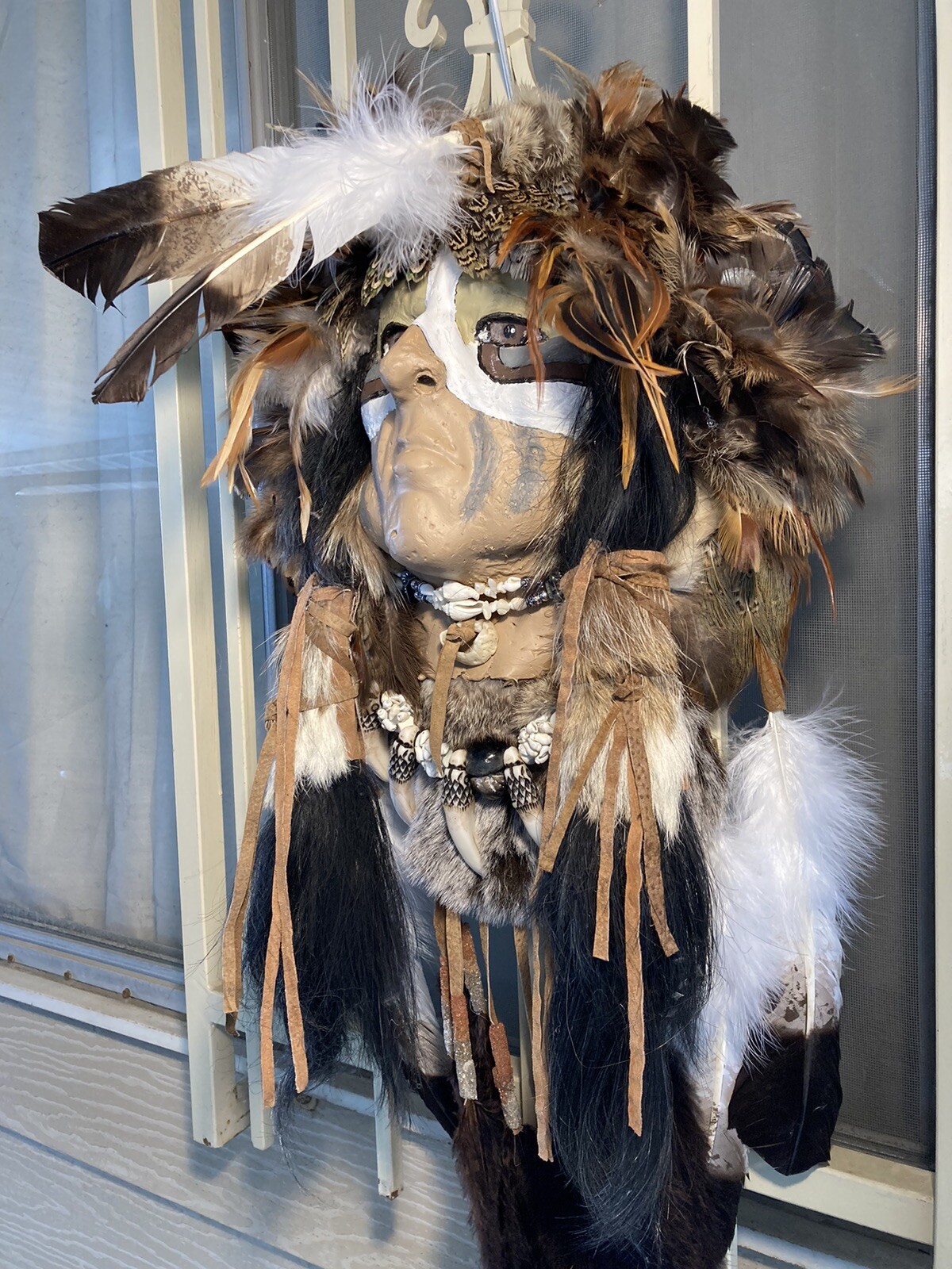Native American style Feather Face Mask | eBay