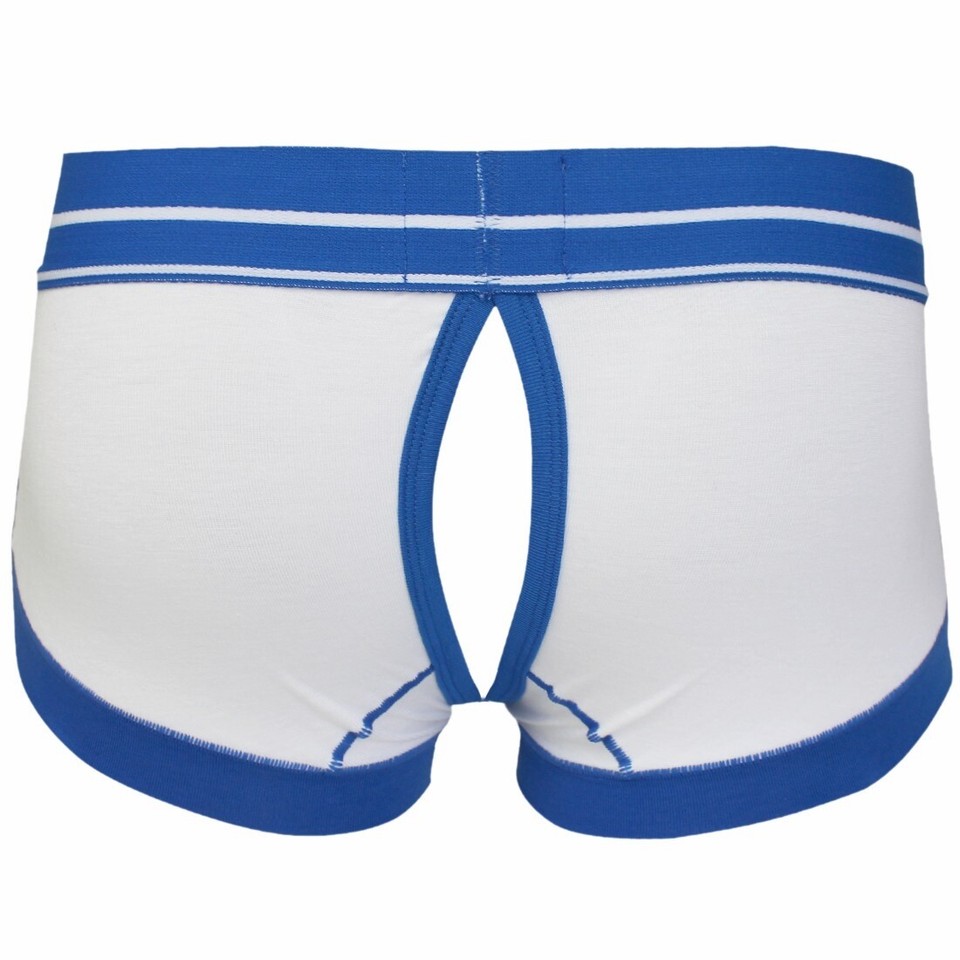 Sexy Men Open Back Boxer Shorts Buckled Pouch Underwear Bikini Briefs ...