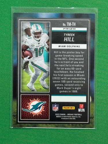 2023 Panini Mosaic Football Touchdown Masters Mosaic #TM-TH Tyreek Hill ...