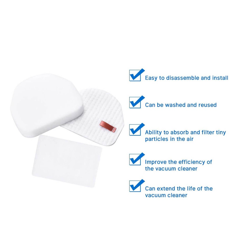 4x Foam & Felt Filter For Shark Navigator NV100 NV105 NV106 UV300 NV450 ...