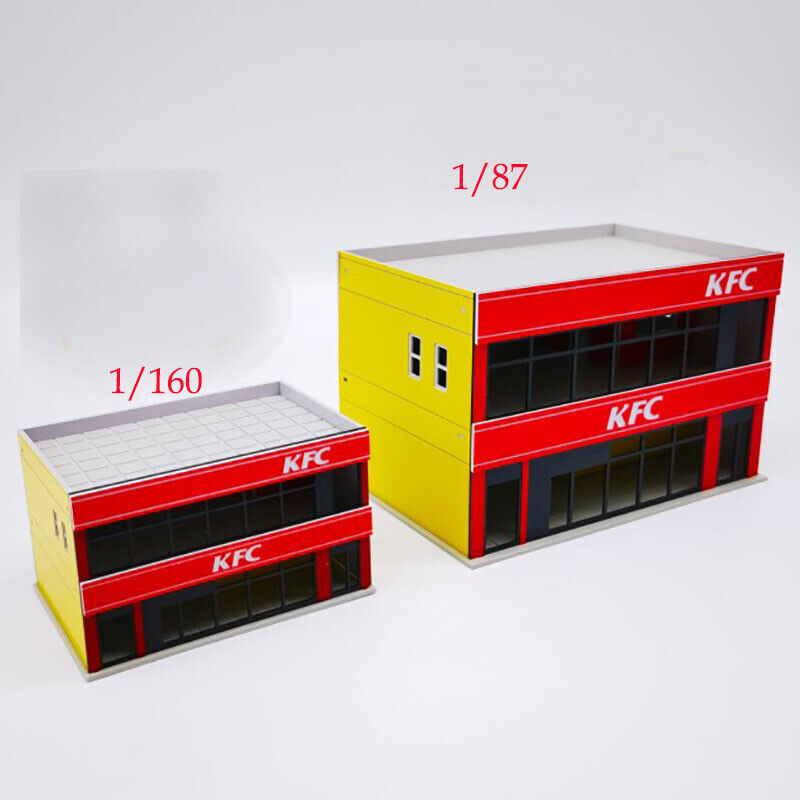 1/64 1/87 1/160 S Ho N Scale Buildings Train Railway Modern Model House ...
