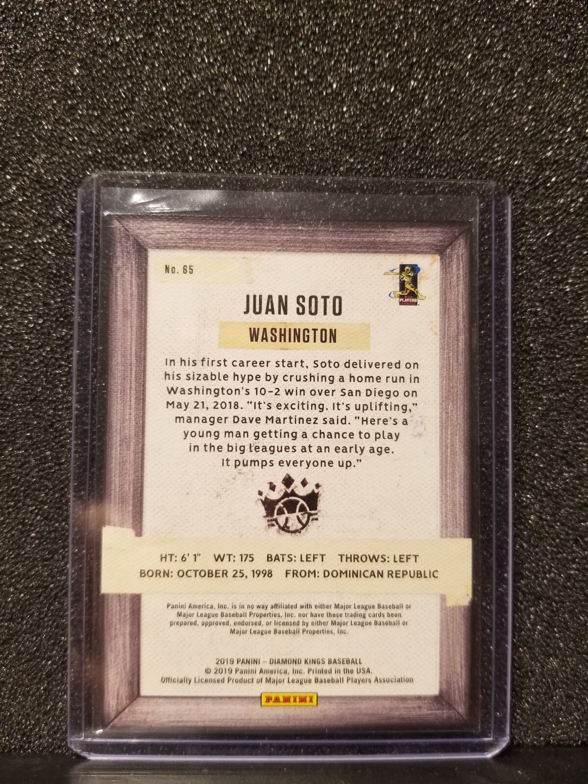 Juan Soto 2019 Diamond Kings #65 And #65 SP VARIATION RED FRAMED - 2 ...