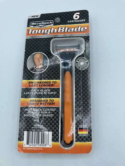 Micro Touch Triple-blade Razor With 6 Refill Cartridges for sale online ...