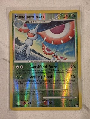 Pokemon Card - Masquerain Mysterious Treasures Reverse Holo 55/123 - LP/NM | eBay
