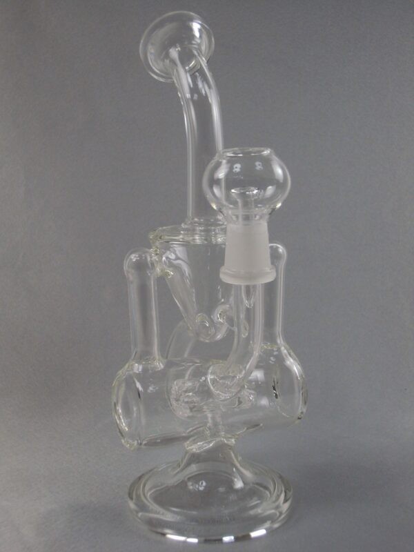 10″ V-Shaped Recycler – Durable Thick Glass Water Pipe with Modern ...