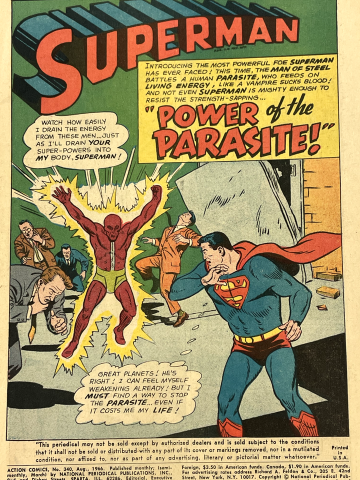 Action Comics from 1966 - #332, 333, 335, 337, 338, 340, 341, 342, 343 ...