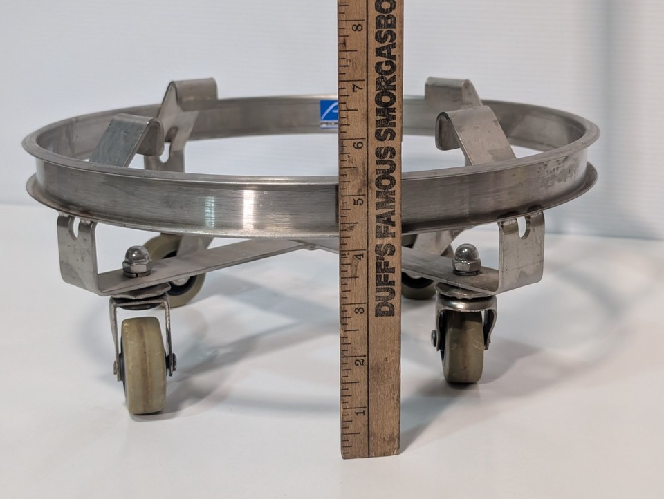 Pedigo medical heavy-duty stainless-steel basin stand with swivel ...