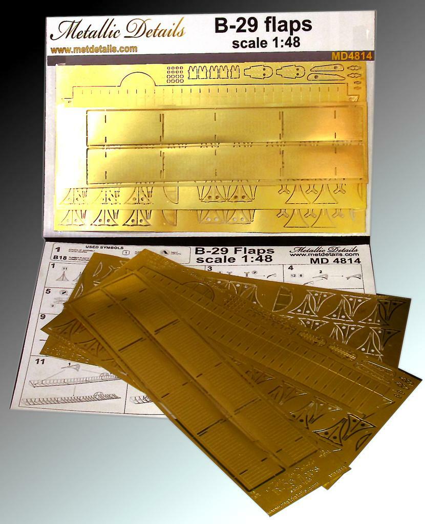 Detailing aircraft Flaps model B-29 scale kit 1/48 Metallic Details ...