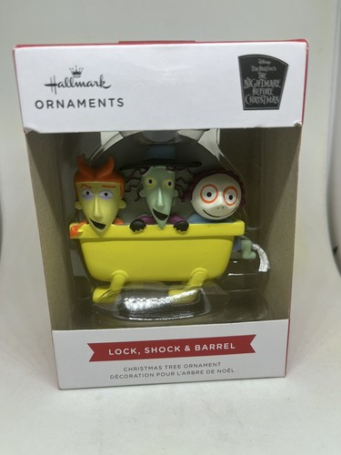 2021 Hallmark Ornament LOCK SHOCK AND BARREL Nightmare Before Christmas ...