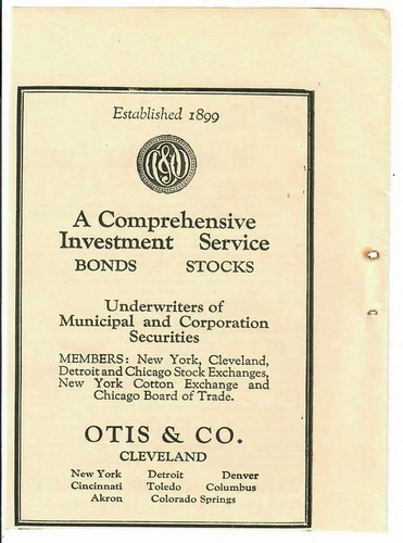 VINTAGE AD OTIS & CO. INVESTMENT SERVICE AND TILSON & MCKINNEY ...