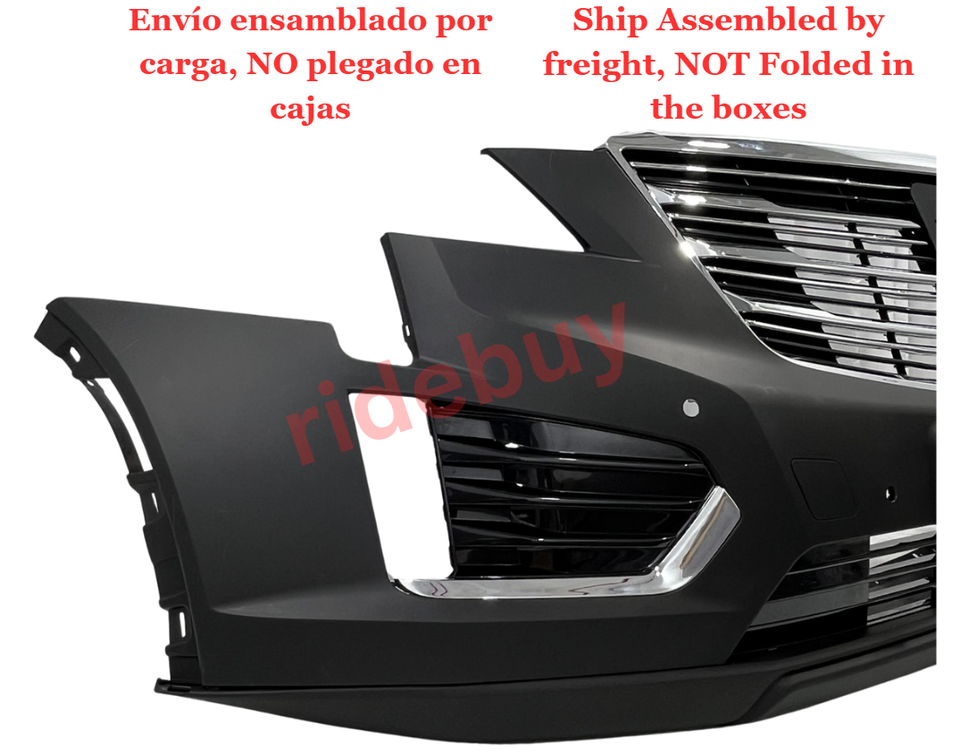 Fit 2017-2019 Cadillac XT5 Front Bumper Complete Assembly w/sen holes ...