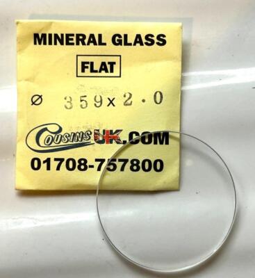 Cousins watch Glass - 359= 35.9mm - mineral - WATCHMAKERS SPARES | eBay UK