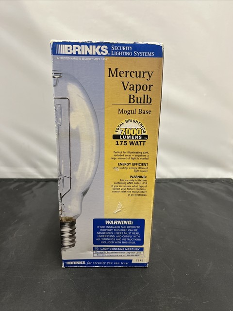 Brinks 7275 Bulb 175w Mercury Vapor Light Large for sale online | eBay