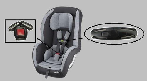 Chest Clip&Buckle Set Evenflo ADVANCED SensorSafe Titan65 Child Car ...