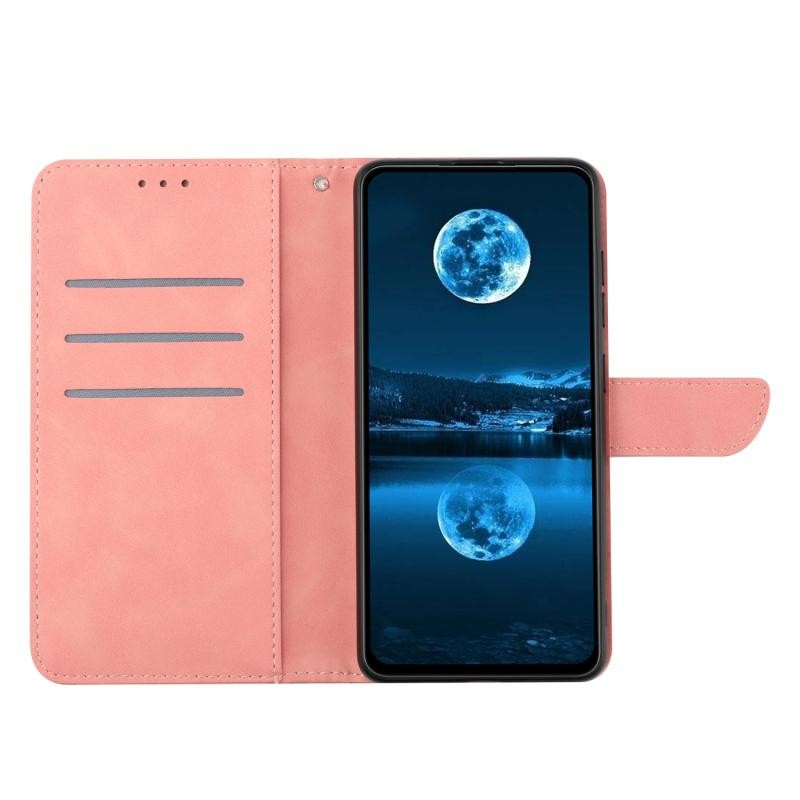 Redmi Note 12 Pro 4G/5G Embossed Leather Case with Stitching (Pink ...