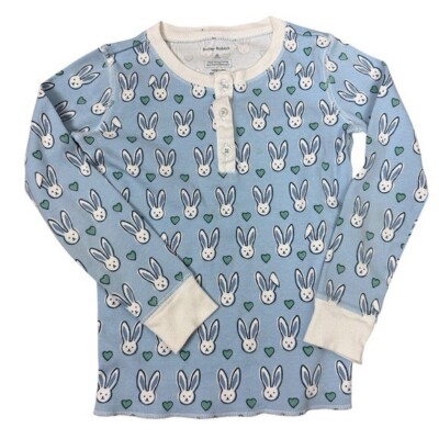 Roller Rabbit Heart Bunny Printed Pajama Top | eBay
