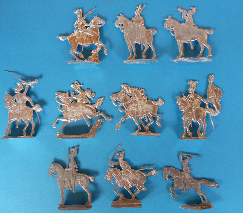 Tin Dishes - Zinnfiguren - 10 English KGL Cavalry Waterloo 1815 to ...