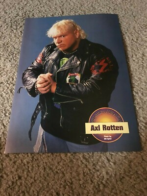 Vintage ECW AXL ROTTEN Wrestling Pinup Photo 1990s RARE | eBay