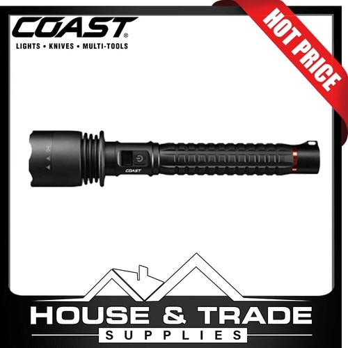 Coast 8000 Lumen Rechargeable Torch with Power IQ OLED COAXP40R | eBay ...