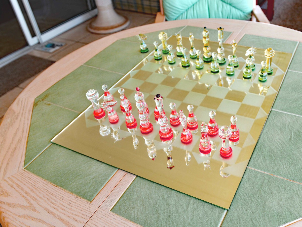 Hand Blown Glass Chess Sets