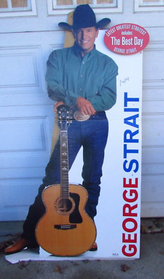 GEORGE STRAIT Signed AUTOGRAPH Cardboard Stand Up, Baseball Bat ...