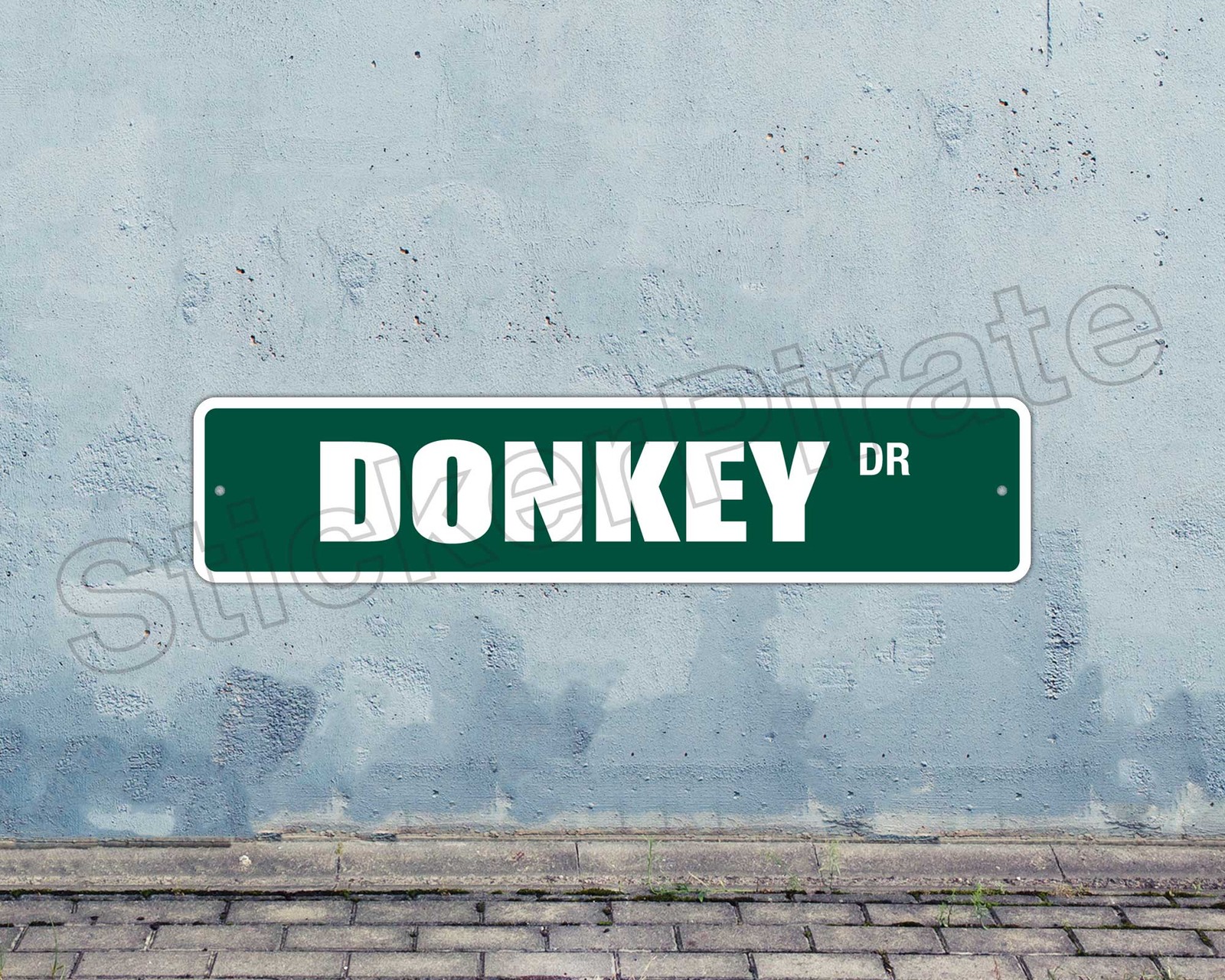 *Aluminum* Donkey 4" x 18" Metal Novelty Street Sign SS 1211 | eBay