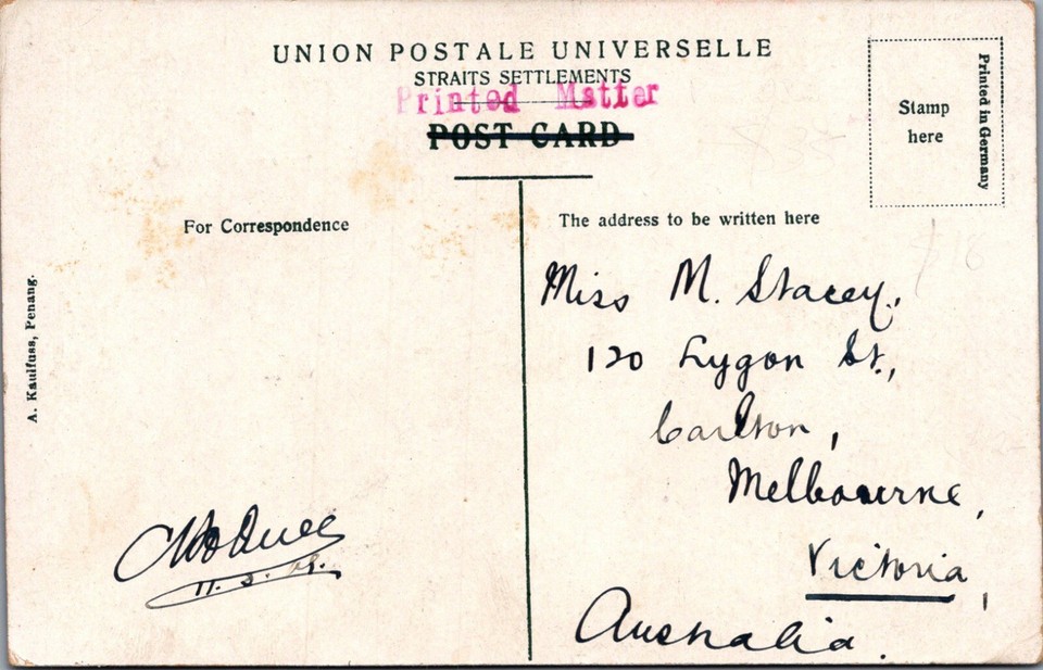 MALAYA,NATIVE BAND,CP,PU'09.PUB A.KAULFUSS, | eBay