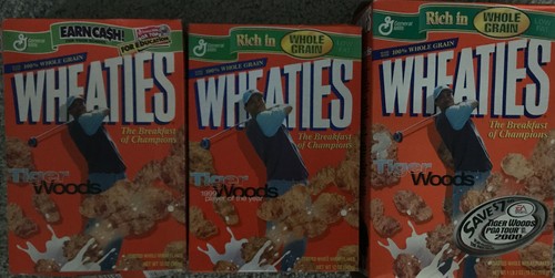 Tiger Woods - six Wheaties cereal boxes 1999 | eBay