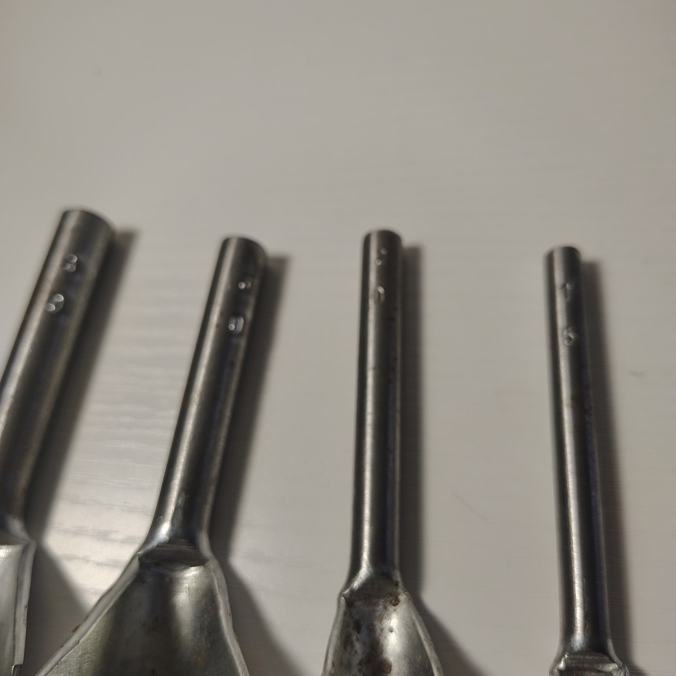 4 Pcs V Shape Leather Craft Half-Round Cutter Punch Strap Belt Wallet ...